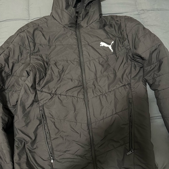 Puma | Jackets & Coats | Puma Padded Winter Jacked With Hood | Poshmark